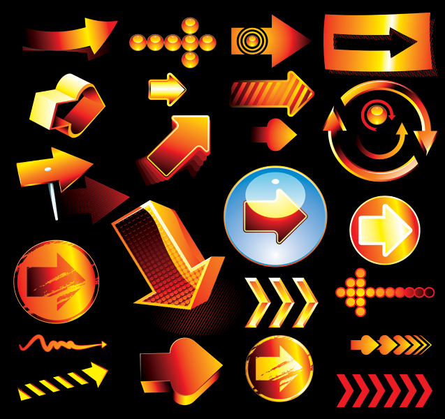 sets of 3d style icon (19555) Free EPS Download / 4 Vector
