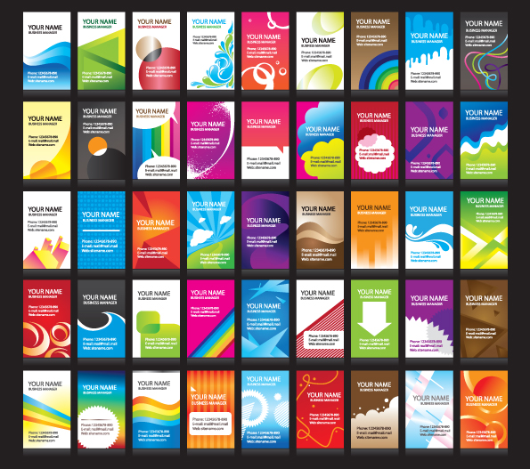 A variety of card background (16095) Free EPS Download / 4 Vector