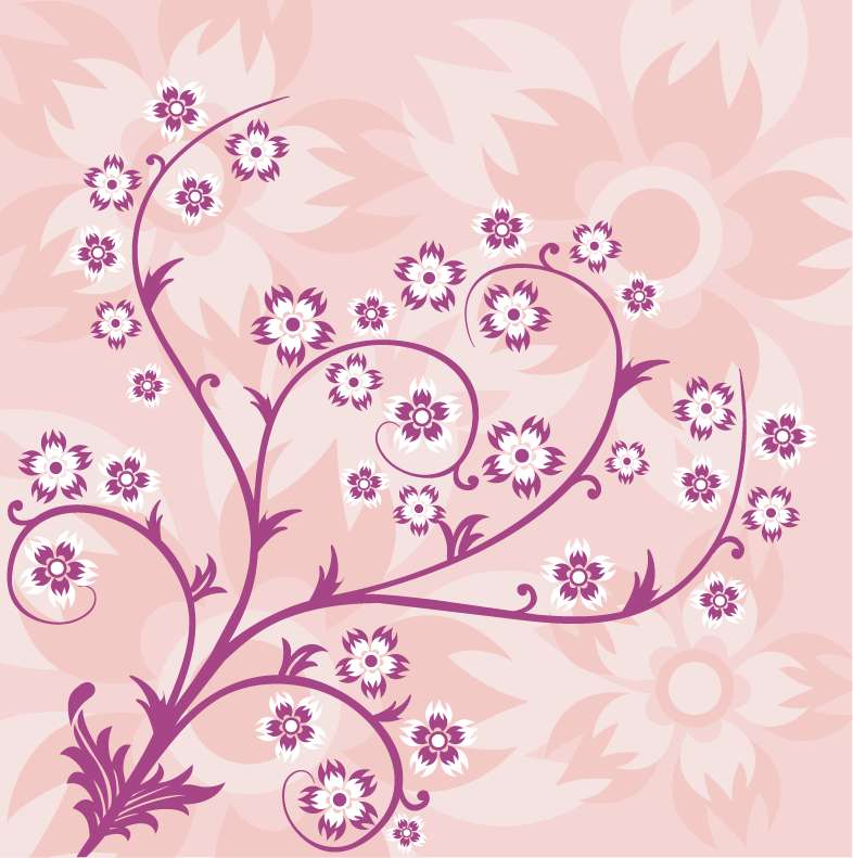 Abstract Floral Pink Background (26464) Free EPS Download / 4 Vector