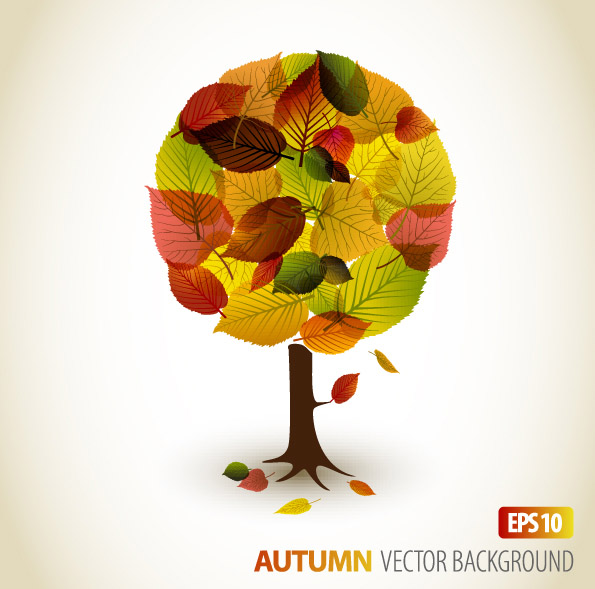 Autumn leaves graphic design (4253) Free EPS Download / 4 Vector