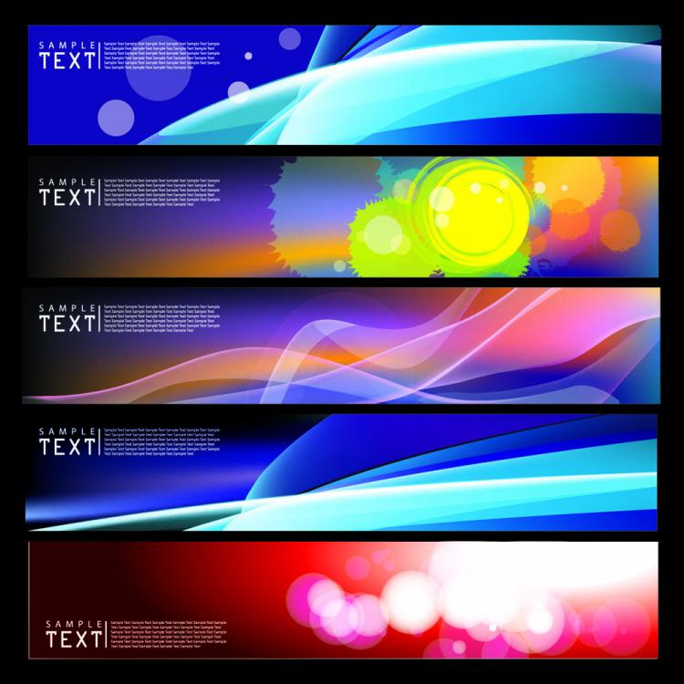 Brilliant dynamic banners (26054) Free EPS Download / 4 Vector
