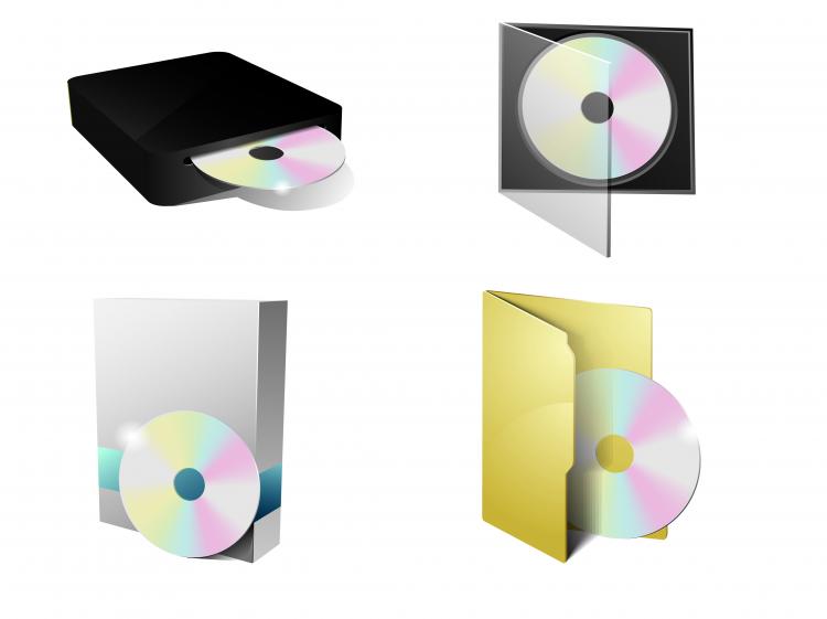 Cdrom icon (19485) Free EPS Download / 4 Vector
