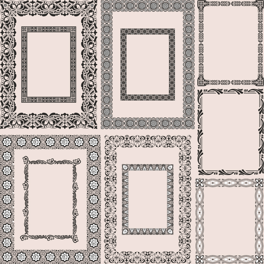 Classic pattern framework (23283) Free EPS Download / 4 Vector