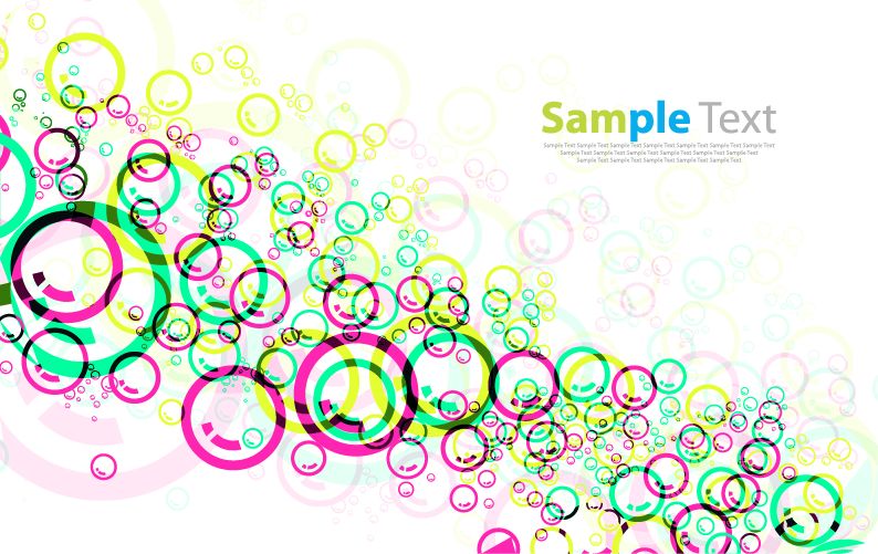 Colorful Circles Background (18511) Free EPS Download / 4 Vector