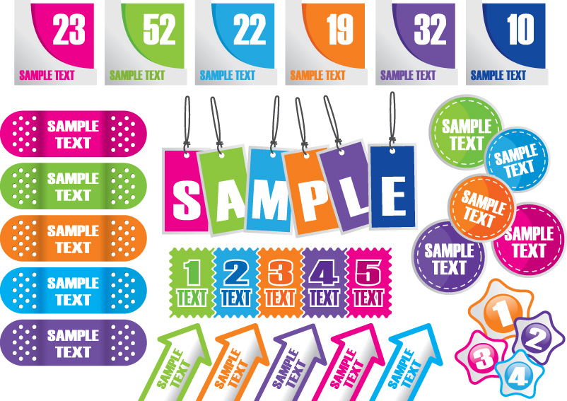 Common labels (2974) Free EPS Download / 4 Vector