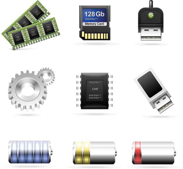 Computer accessories theme icon (19226) Free EPS Download / 4 Vector