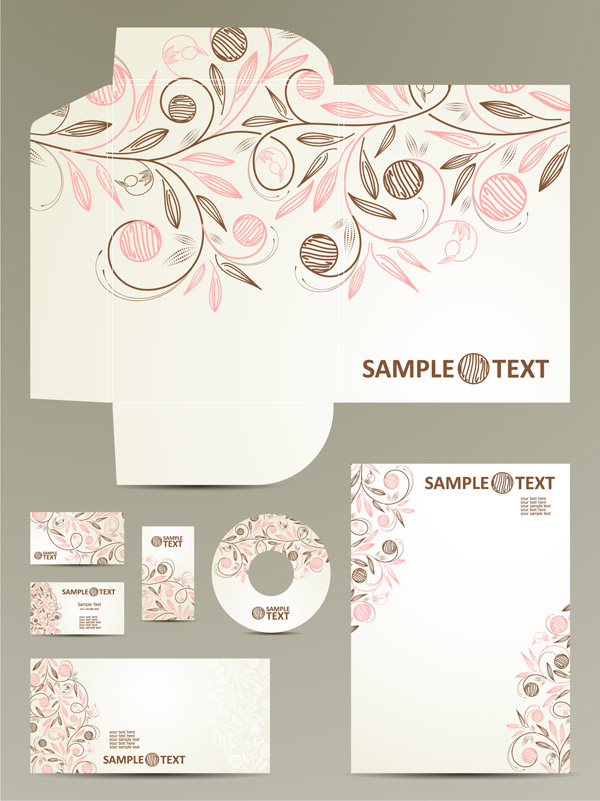 Cute theme vi template pattern (23081) Free EPS Download / 4 Vector