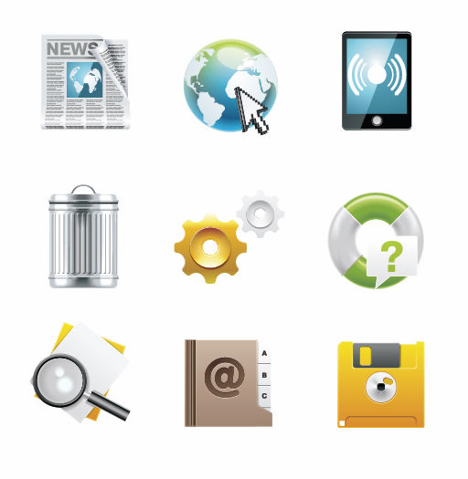 Desktop Icon Set (19735) Free EPS Download / 4 Vector