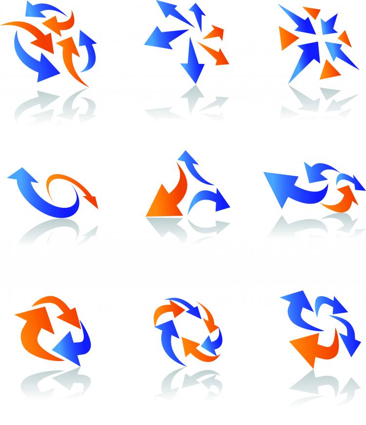 Dynamic arrow icons (19131) Free EPS Download / 4 Vector