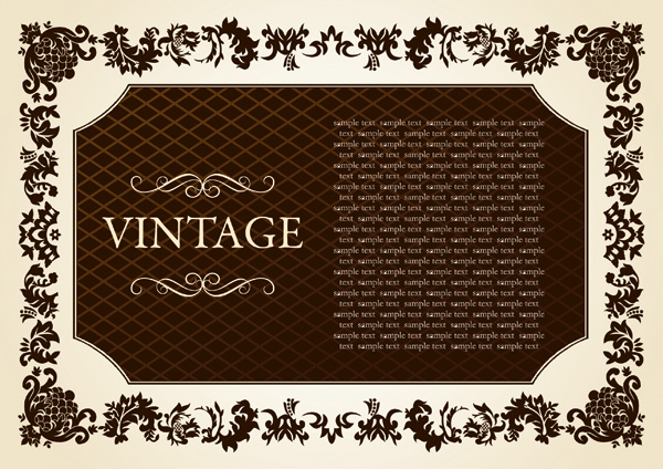 European classical pattern frame (23913) Free EPS Download / 4 Vector