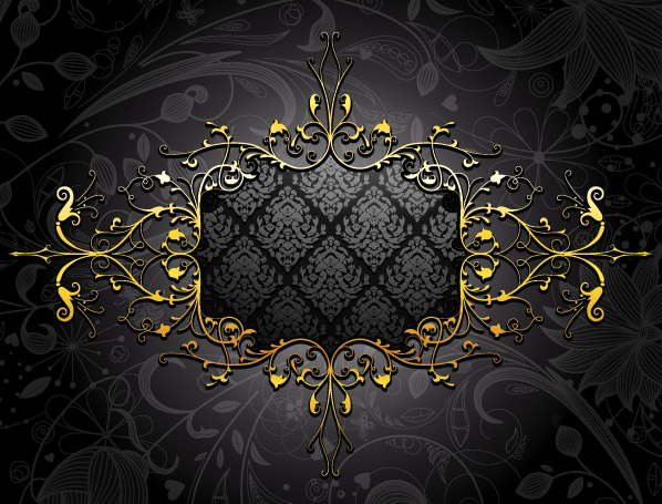 European gold border shading pattern (23889) Free EPS Download / 4 Vector