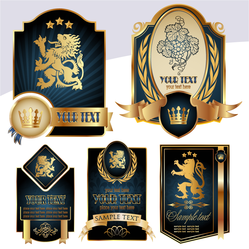 European royal flag label (6091) Free EPS Download / 4 Vector