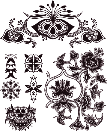 Exquisite Classic Traditional Pattern Material Exquisite (129825) Free ...