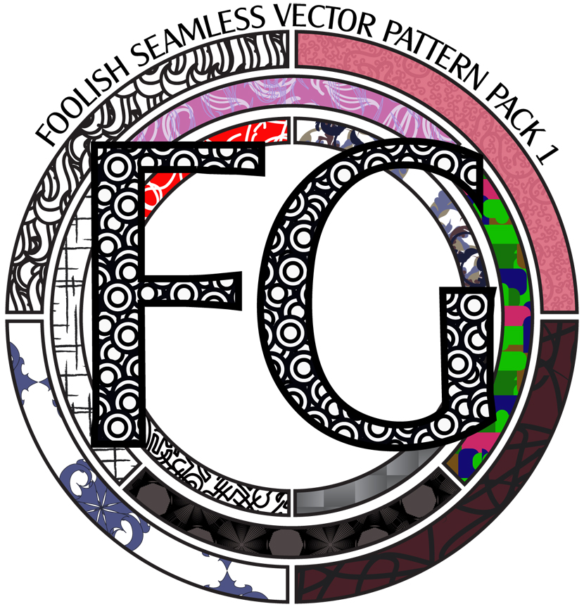 Foolish seamless pattern pack (124647) Free EPS Download / 4 Vector