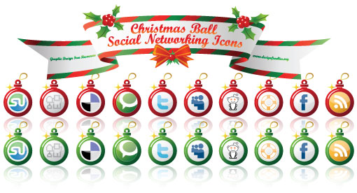 Free Early Christmas Social Networking Icons (19749) Free EPS Download ...