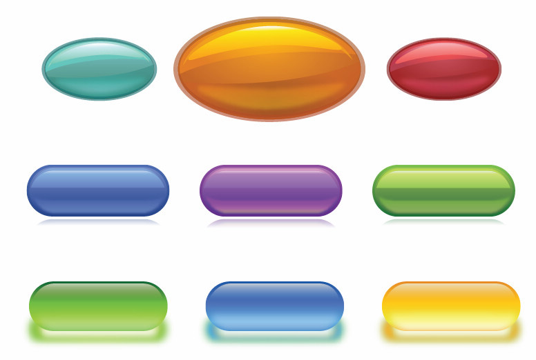 Free Glossy Buttons (7606) Free EPS Download / 4 Vector