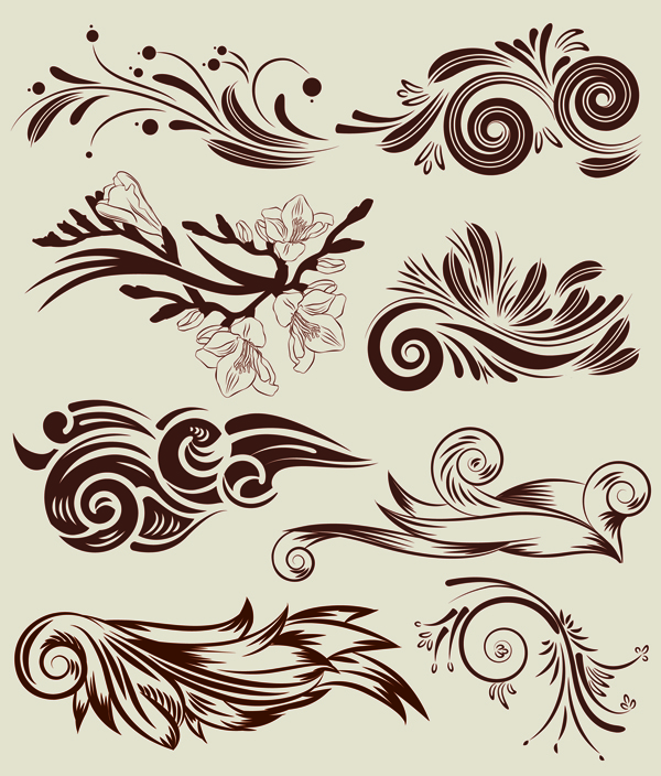 Graceful classical pattern (24119) Free EPS Download / 4 Vector