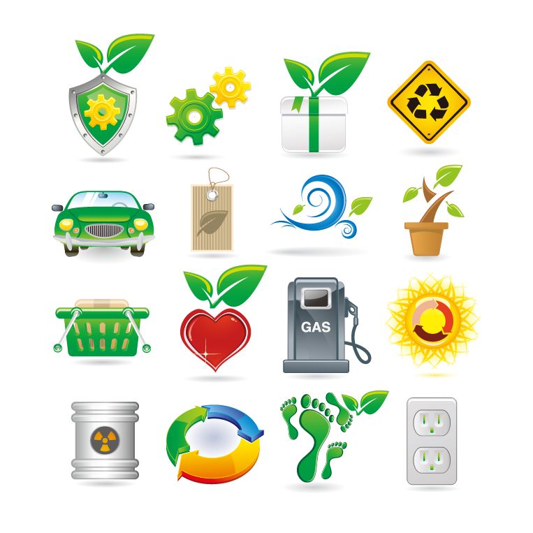 Green Theme Icons (19708) Free EPS Download / 4 Vector