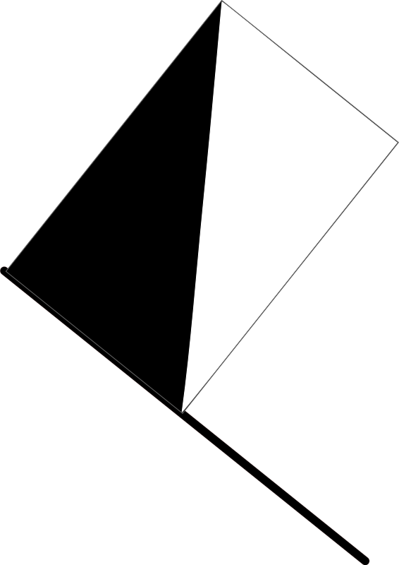 Half Black Flag Free Vector 4Vector