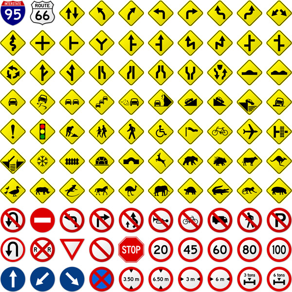 Highway practical identification vector Free Vector / 4Vector