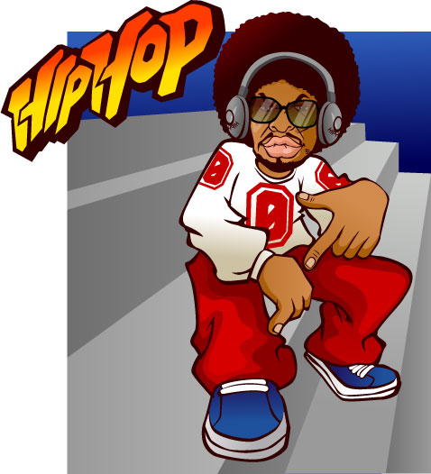Hip Hop Vectors (97808) Free AI Download / 4 Vector