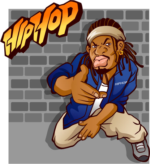 Hip Hop Vectors (97808) Free AI Download / 4 Vector