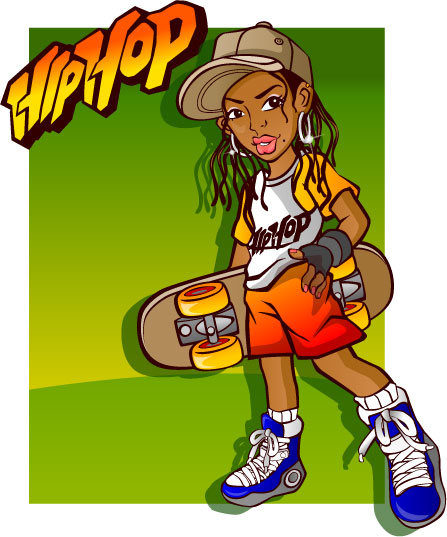 Hip Hop Vectors (97808) Free AI Download / 4 Vector
