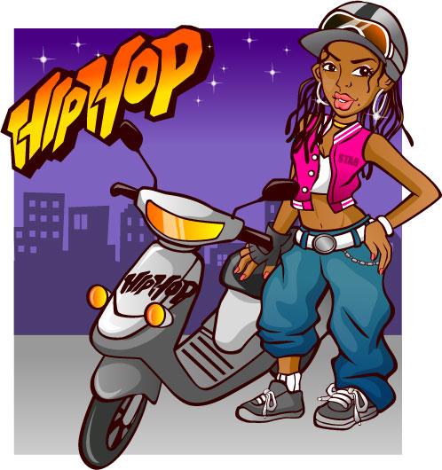 Hip Hop Vectors (97808) Free AI Download / 4 Vector
