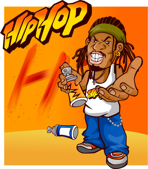 Hip Hop Vectors (97808) Free AI Download / 4 Vector