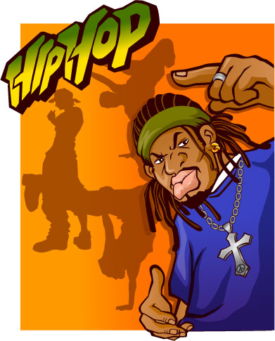 Hip Hop Vectors (97808) Free AI Download / 4 Vector