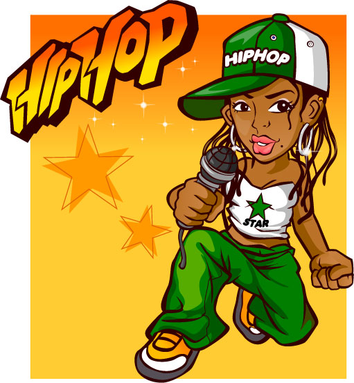 Hip Hop Vectors (120530) Free AI Download / 4 Vector