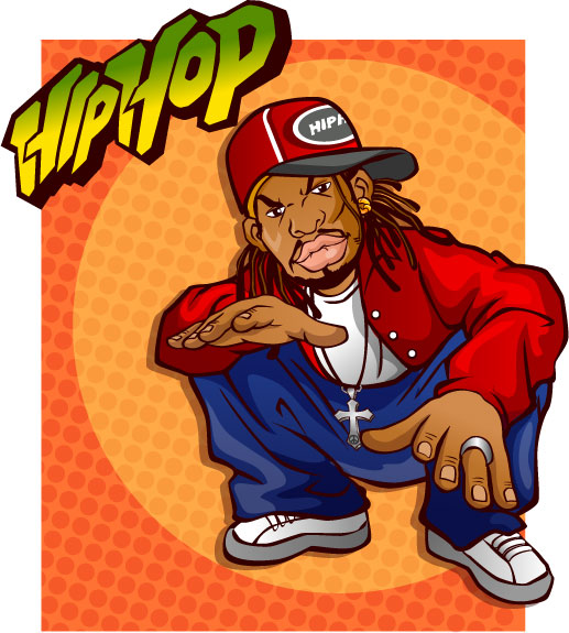 Hip Hop Vectors (120530) Free AI Download / 4 Vector