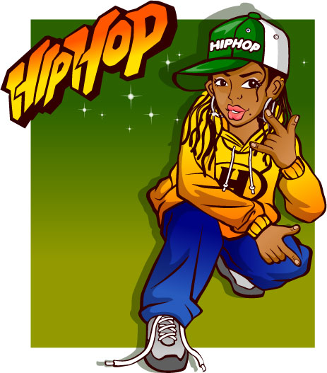 Hip Hop Vectors (120530) Free AI Download / 4 Vector