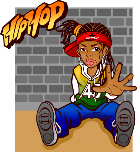 Hip Hop Vectors (120530) Free AI Download / 4 Vector