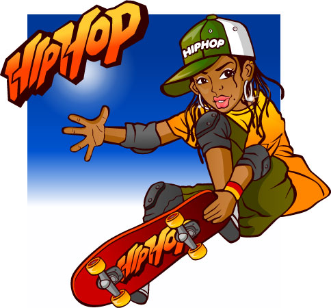 Hip Hop Vectors (120530) Free AI Download / 4 Vector