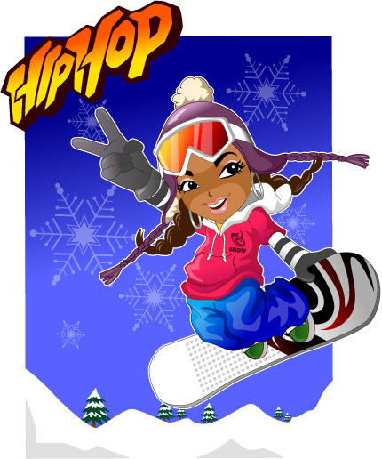 Hip Hop Vectors (120530) Free AI Download / 4 Vector