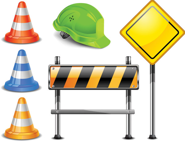 Roadblock signs (4538) Free EPS Download / 4 Vector