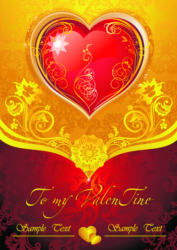 Romantic heartshaped tread pattern (23149) Free EPS Download / 4 Vector