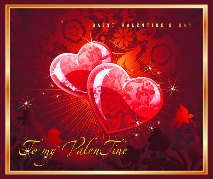 Romantic heartshaped tread pattern (23149) Free EPS Download / 4 Vector