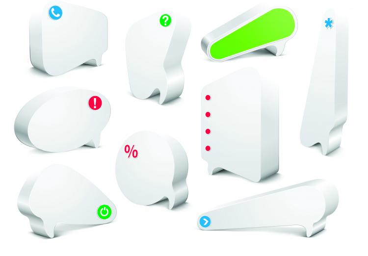 Simple 3d dialog (4501) Free EPS Download / 4 Vector