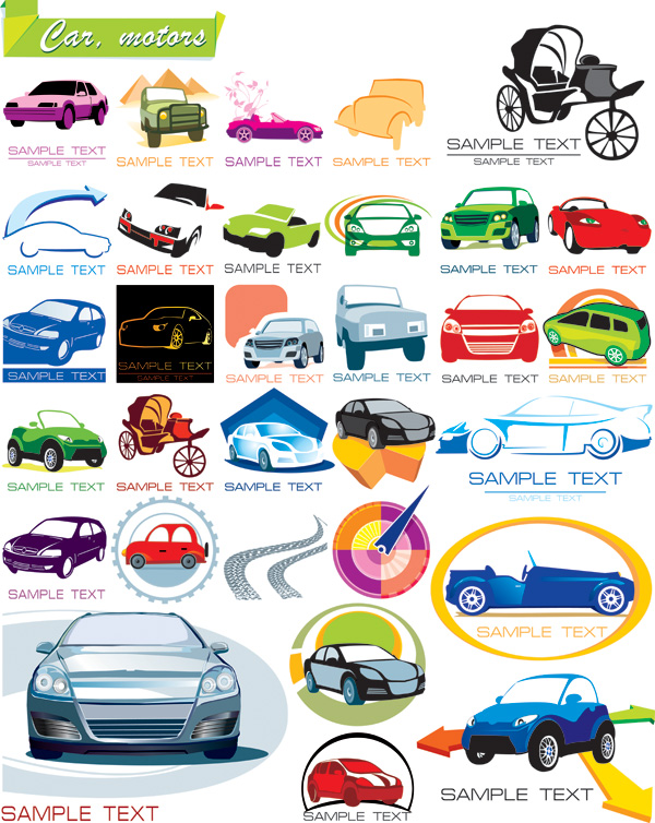Some graphics on the car icon (19357) Free EPS Download / 4 Vector