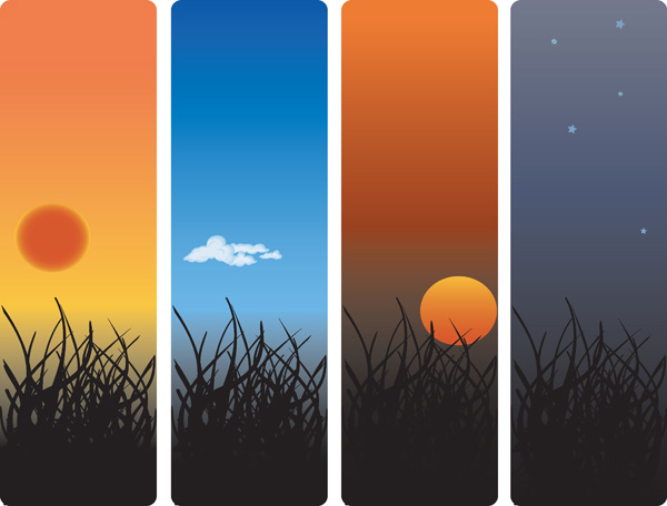 Sunset Theme Material Sunset (123876) Free EPS Download / 4 Vector