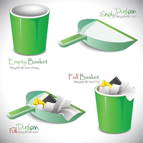 Trash and garbage shovel (5000) Free EPS Download / 4 Vector