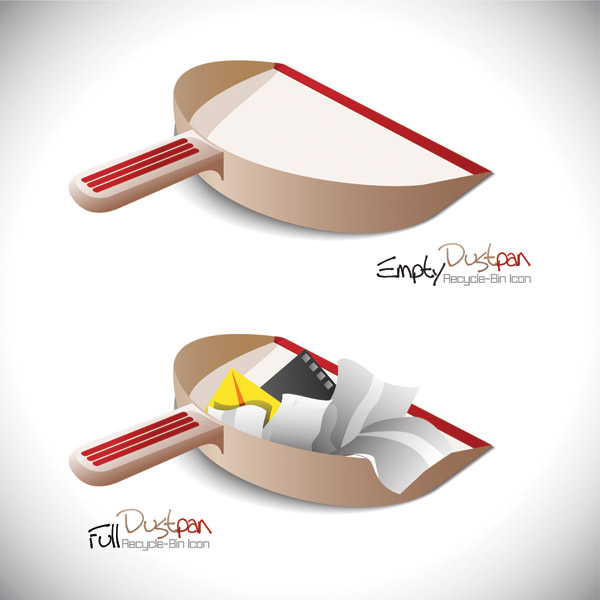 Trash and garbage shovel (5000) Free EPS Download / 4 Vector