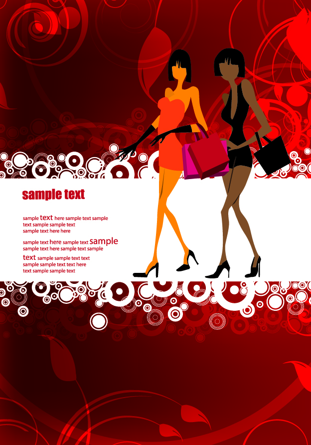 Trend of the modern girl (27656) Free EPS, AI Download / 4 Vector