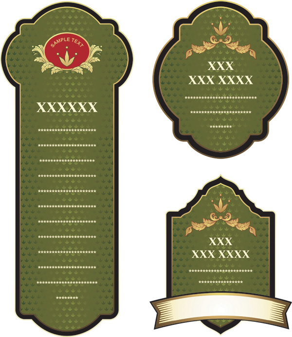 Variety of practical affixed label bottles (5979) Free EPS Download / 4 ...