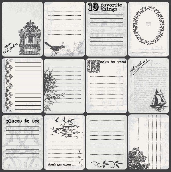 nostalgic postcards (6356) Free EPS Download / 4 Vector