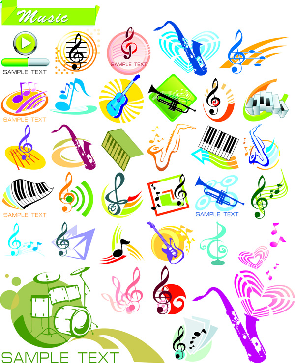 graphics theme music (1062) Free EPS Download / 4 Vector
