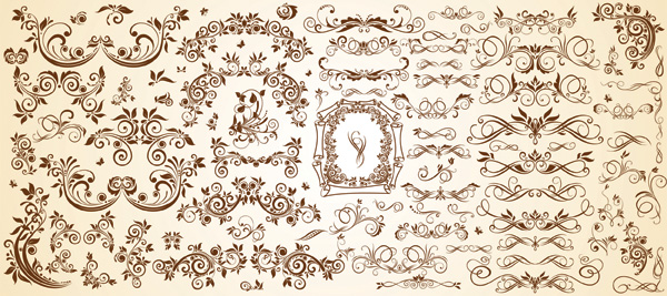 Very useful set of europeanstyle pattern (24208) Free EPS Download / 4 ...