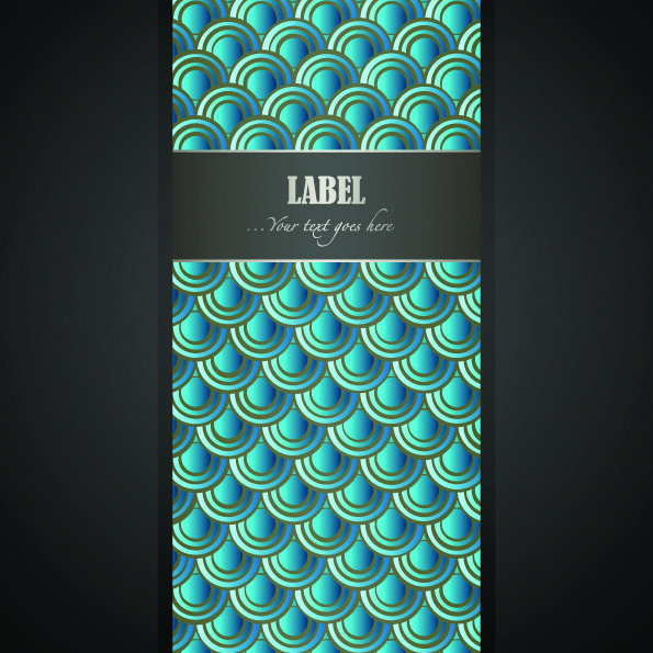 Wave pattern label (23062) Free EPS Download / 4 Vector